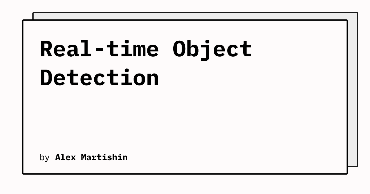 Real Time Object Detection 